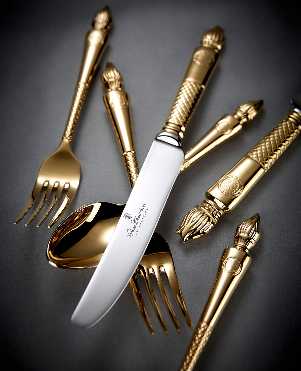 Clive Christian Empire Flame – All-Gold Plated – Arthur Price