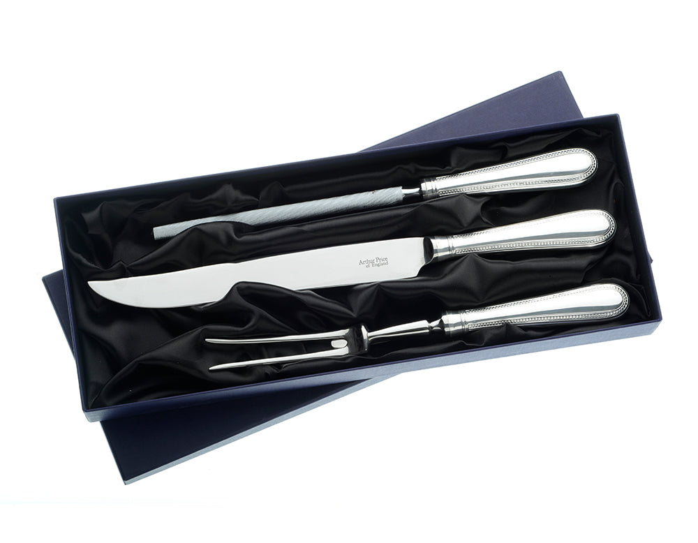 Bead 3 piece carving set Arthur Price of England